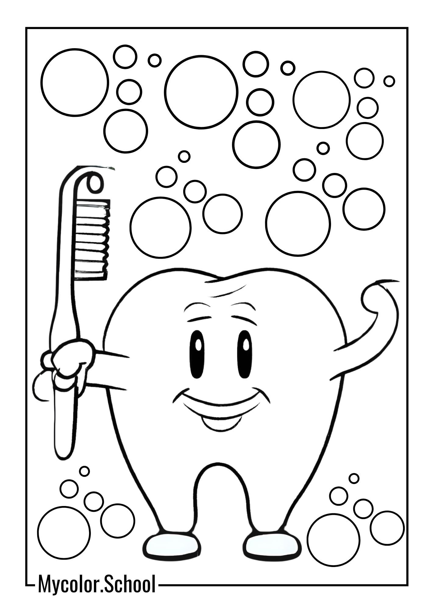 8 Tooth Coloring Pages Coloring Pages Free Printables